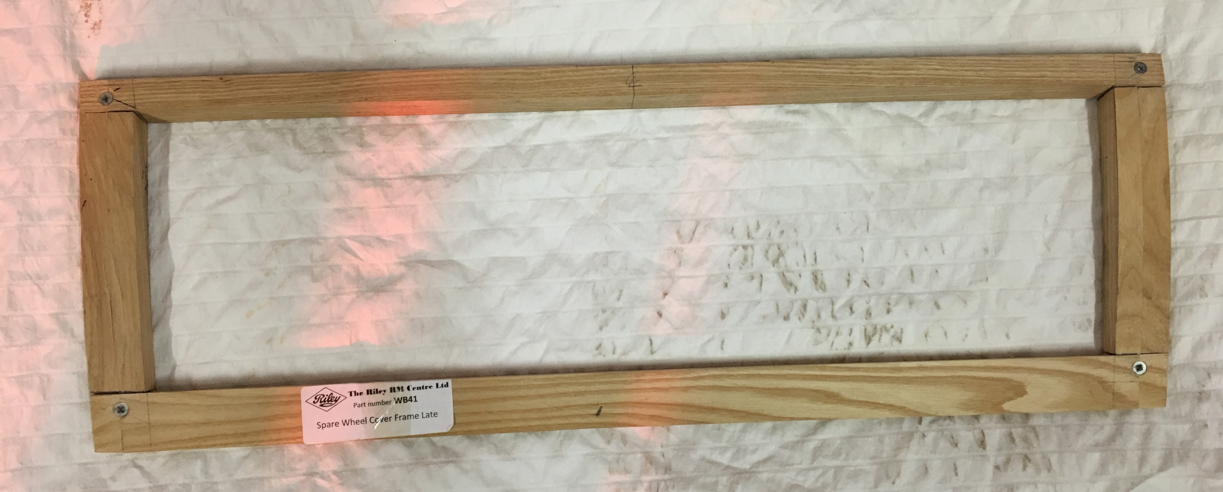 WB41 Spare Wheel Cover Frame Late